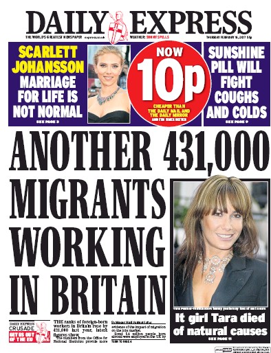 Daily Express (UK) Front Page for 16 February 2017 | Paperboy Online ...