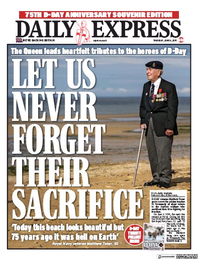 Daily Express (UK) Front Page for 7 June 2019 | Paperboy Online Newspapers