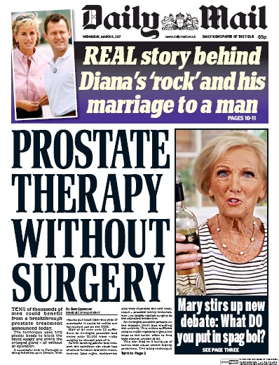 Daily Mail (UK) Front Page for 8 March 2017 | Paperboy Online Newspapers