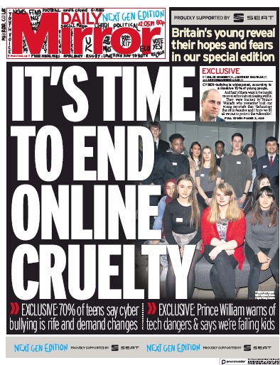 Daily Mirror (UK) Front Page for 22 May 2019 | Paperboy Online Newspapers
