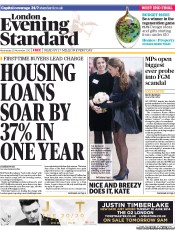London Evening Standard (UK) Front Page for 21 November 2013 | Paperboy ...