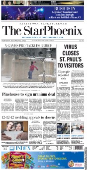 Canadian Newspaper Front Pages for Wednesday, 12 December 2012 ...