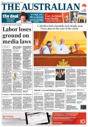 Australian Newspaper Front Pages for Friday, 15 March 2013 | Paperboy ...