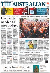 Australian Newspaper Front Pages for Monday, 22 April 2013 | Paperboy ...
