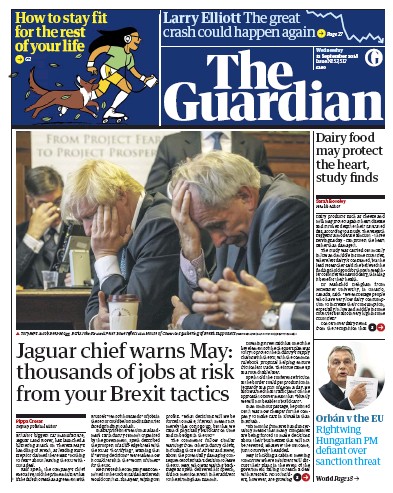 The Guardian (UK) Front Page for 13 September 2018 | Paperboy Online ...