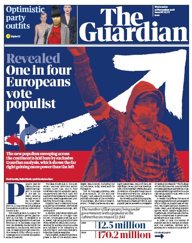 The Guardian (UK) Front Page for 21 November 2018 | Paperboy Online ...