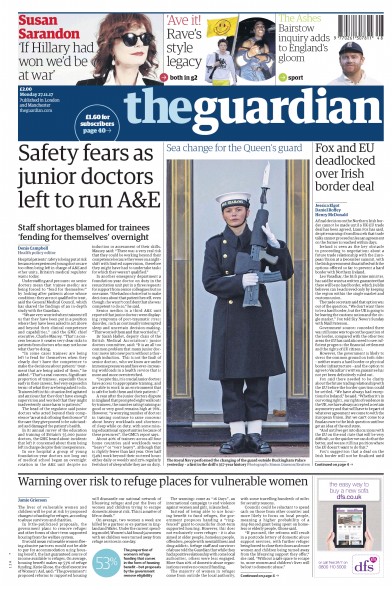 The Guardian (UK) Front Page for 27 November 2017 | Paperboy Online ...