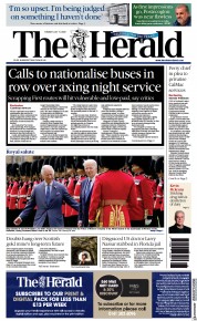 The Herald (UK) Front Page for 18 July 2014 | Paperboy Online Newspapers