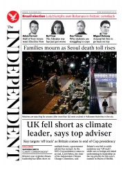 The Independent (UK) Front Page for 3 January 2014 | Paperboy Online ...