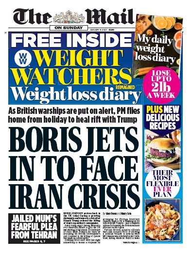 The Mail on Sunday (UK) Front Page for 5 January 2020 | Paperboy Online ...