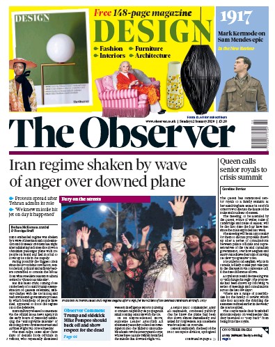 The Observer (UK) Front Page for 12 January 2020 | Paperboy Online ...
