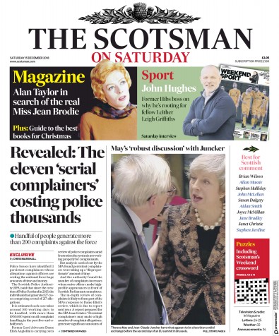 The Scotsman (UK) Front Page for 15 December 2018 | Paperboy Online ...