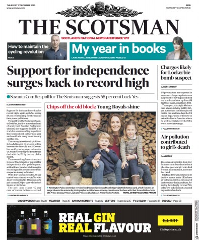 The Scotsman (UK) Front Page for 17 December 2020 | Paperboy Online ...
